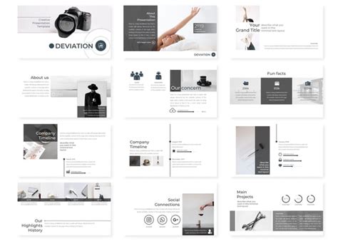 Deviation Powerpoint Template Incl Bright And Clean Envato