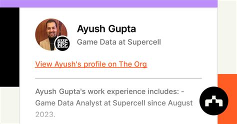 Ayush Gupta Game Data At Supercell The Org
