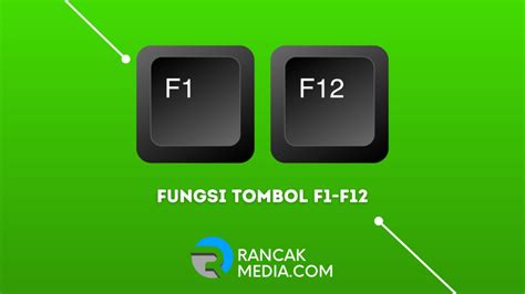 Fungsi Keyboard Laptop Pada Tombol F1 Hingga F12