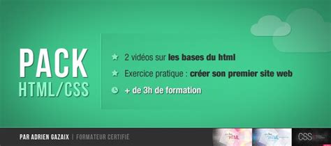 tuto pack formation html et css débutant créer votre premier site web