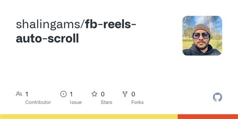 fb reels auto scroll readme md at master · shalingams fb reels auto scroll · github
