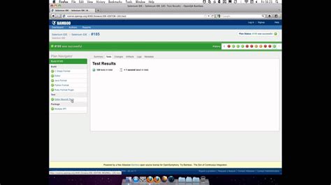 Selenium Ide Tests Running In Bamboo