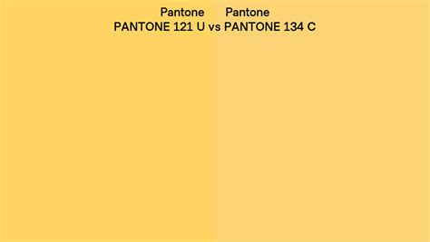 Pantone 121 U Vs Pantone 134 C Side By Side Comparison