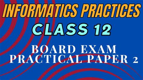 Important Class 12 Ip Board Practical Paper 2 Solution 2024 Tutorial