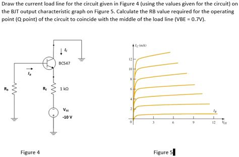 Solved Draw The Current Load Line For The Circuit Given In Figure 4