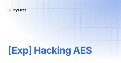 Exp Hacking Aes Ityfuzz