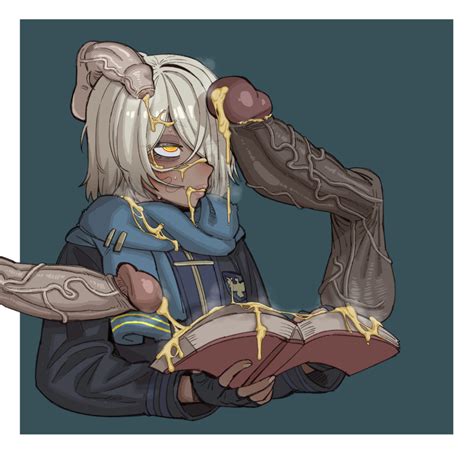 Rule 34 1girls Absurdres After Ejaculation Balls Ballsack Big Balls Big Penis Black Gloves