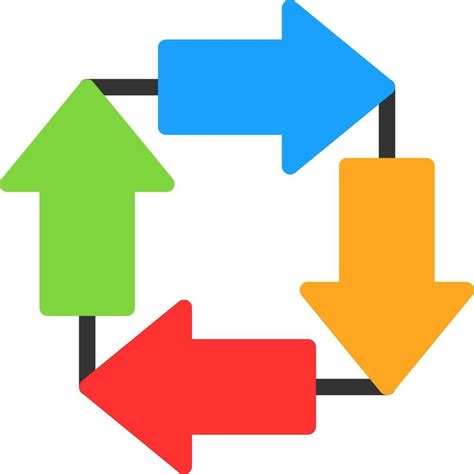 Counter Clockwise Arrows Flat Icon 40889659 Vector Art At Vecteezy