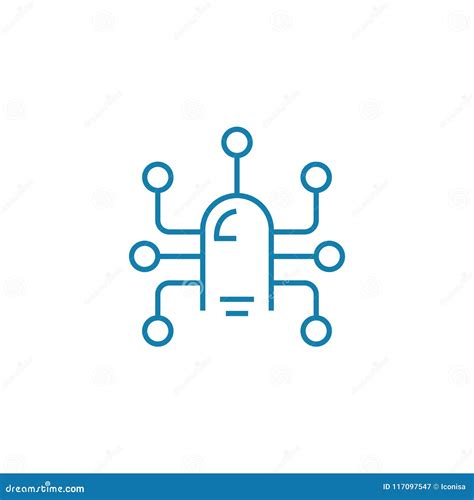 Sensor Technology Linear Icon Concept Sensor Technology Line Vector Sign Symbol Illustration