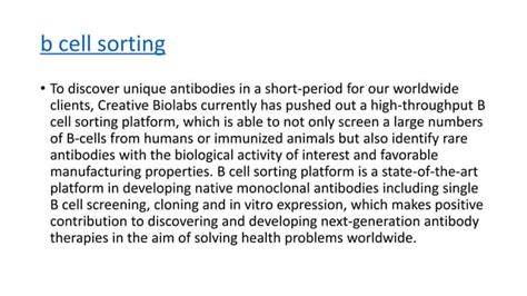 B Cell Sorting Pptx
