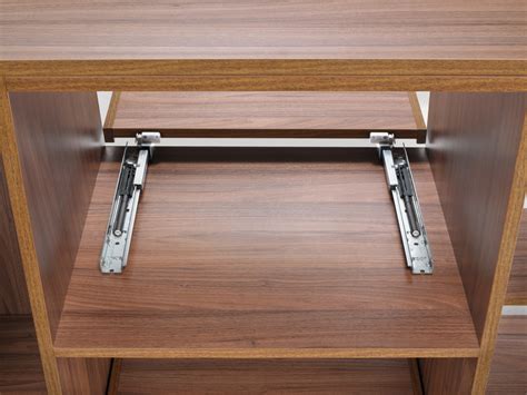Concealed Drawer Runners Salice with soft close and self closing mechanism in the Häfele