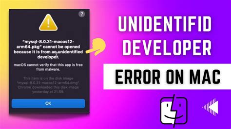 Cannot Be Opened Because It Is From Unidentified Developer Fixed On Macbook M1m2 Youtube