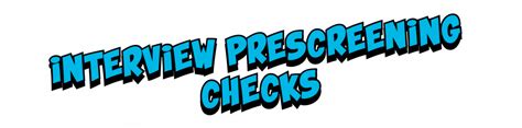 Interview Prescreening Checks Purekat Consultancy