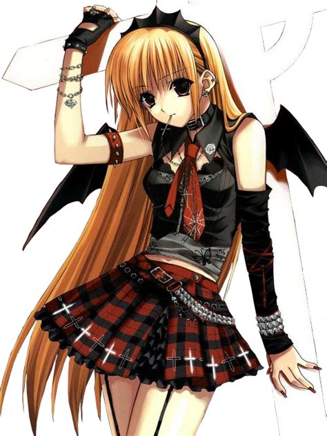 Rule 34 Blonde Hair Blue Eyes Collar Cross Gothic Long Hair Miniskirt