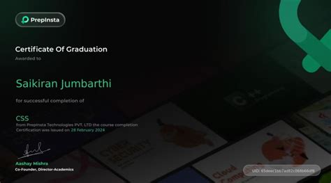 saikiran jumbarthi on linkedin css webdesign certificate