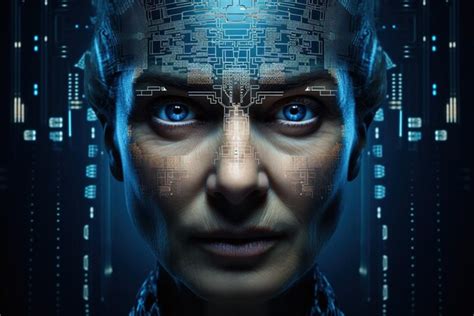 Premium Ai Image Artificial Intelligence Human Face Learning