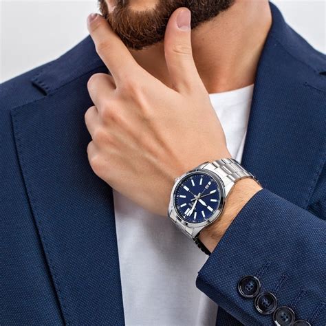 Casio Enticer Minimalist Blue Dial Mens Watch Mtp Vd02d 2eudf