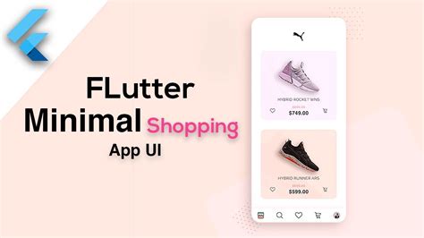 flutter minimal shopping app ui speed code youtube