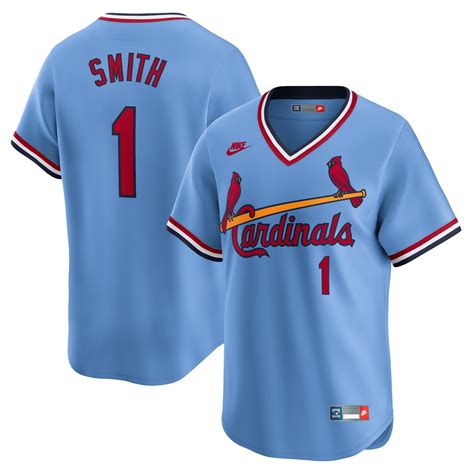 Ozzie Smith St Louis Cardinals Light Blue Cooperstown Collection Jersey