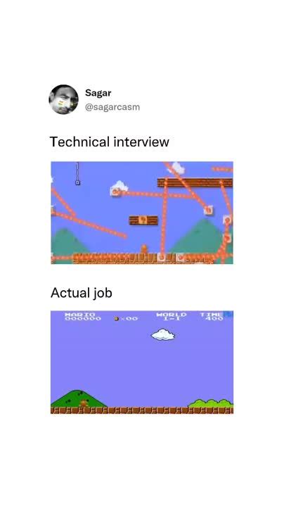 Sagarcasm On Linkedin Technical Interview Vs Actual Job