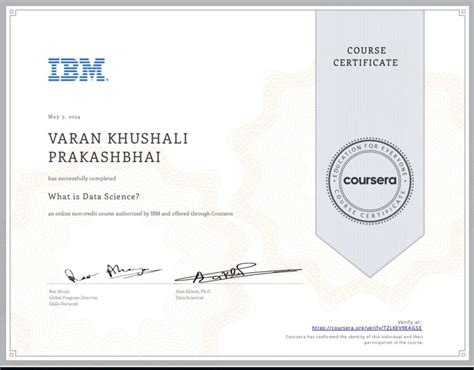 Khushali Varan On Linkedin Successfully Completed Data Science Course