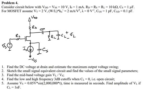 Solved Problem Consider Circuit Below With VDD Vss Chegg
