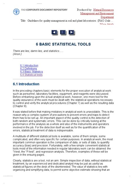 6 Basic Statistical Tools Download Free Pdf Students T Test