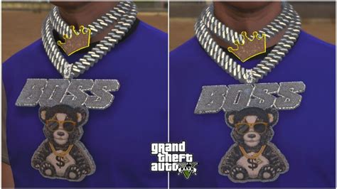 GTA 5 Chain Mods Boss Double Cuban Glowing Chain 7 For MP Male Fivem Ready Singleplayer