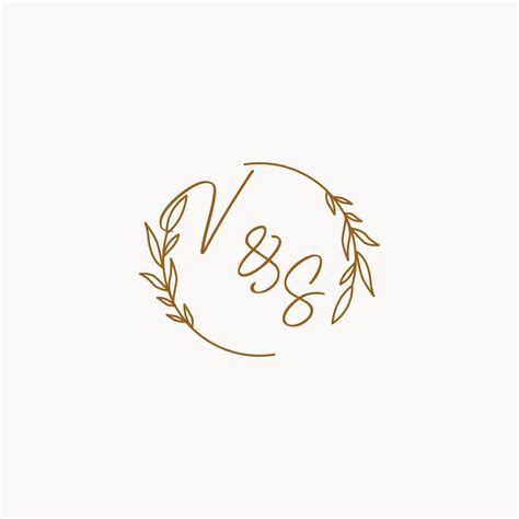 Vs Wedding Initials Logo Design 15162081 Vector Art At Vecteezy