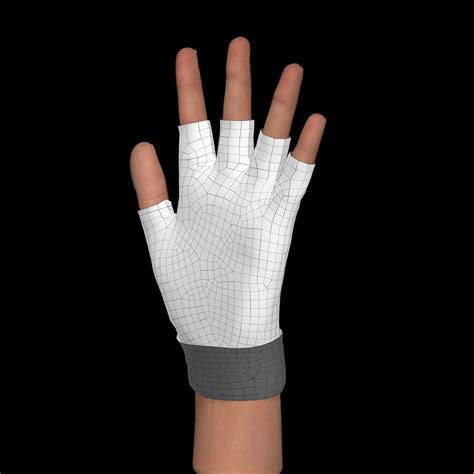 Fingerless Gloves 3d Model Cgtrader