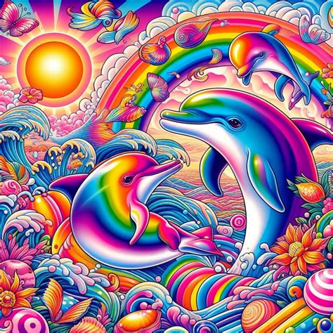 Printable 90s Inspired Dolphin Digital Art Png 12x12 Wall Art Home