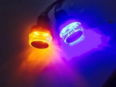 Handlebar Turn Signal Led Light Indicator Bike Handle Led Light Blue Orange At ₹ 40set