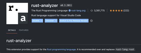 Rust 설치 및 환경 설정 구성