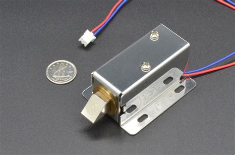Lock Solenoid 9 12V With Spring Return BC Robotics