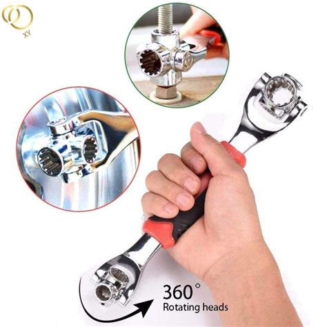 Xinyi02 48 In 1 Multi Functional Socket Wrench Ratcheting Hex Socket Tool Metric Inch Sleeve