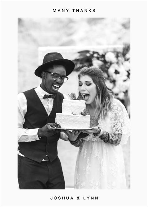 Card Wedding Thank You 21 Customizable Card Template Shutterstock