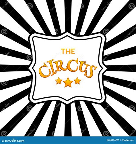 Classic Circus Poster Design Template Circus Retro Background Design
