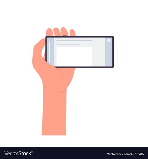 hand using mobile phone royalty free vector image