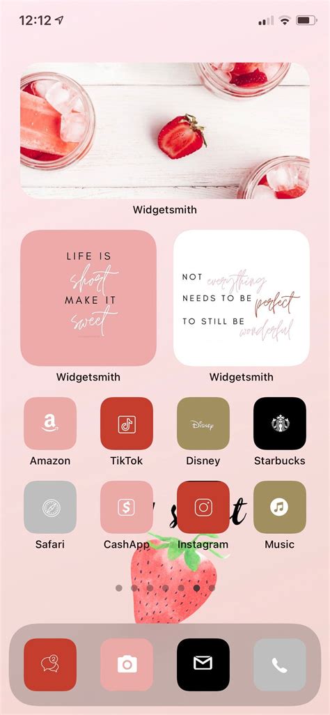 ios app 70 icons strawberry bundles 3 widget photos and home etsy