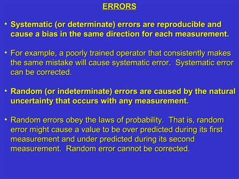 Accuracy Precision Errors Pps