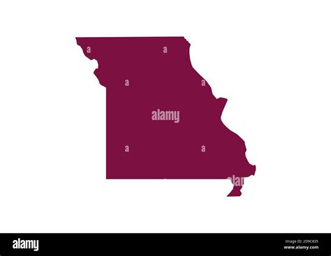 Missouri Usa Federal State Map Cut Out Stock Images And Pictures Alamy