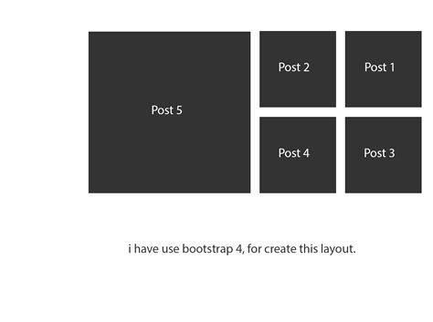 How To Create Row And Columns In Bootstrap 4 Like The Picture Stack Overflow