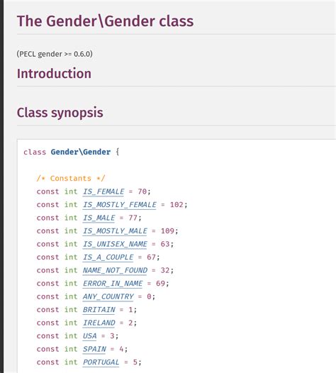 Php Has A Gender Class Personally I Am Genderismostlyfemale R