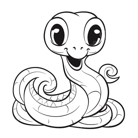 아이 친화적인 뱀 색칠 페이지 개요 스케치 드로잉 벡터 뱀 그림 그리기 뱀 그림 개요 뱀 그림 스케치 Png 일러스트 및 벡터 에 대한 무료 다운로드 Pngtree