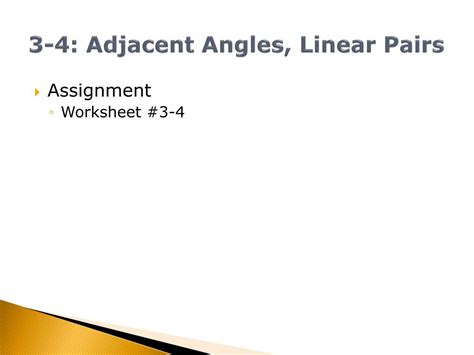 PPT 3 4 Adjacent Angles And Linear Pairs Of Angles PowerPoint Presentation ID 4893761