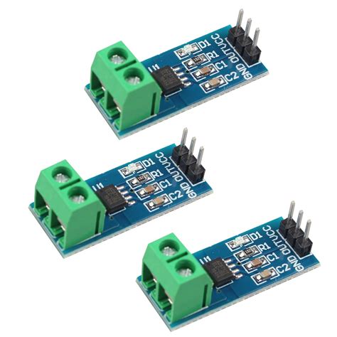 Haljia 3pcs Acs712 Acs712elc 05b 5a Range Current Sensor Module Board