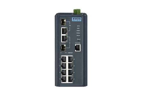 Advantech EKI Gigabit Ethernet Managed Switch With SFP Combo Ports And POE Ports
