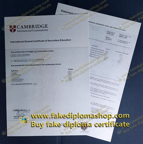 False Cie Igcse Certificate And Transcript For Sale