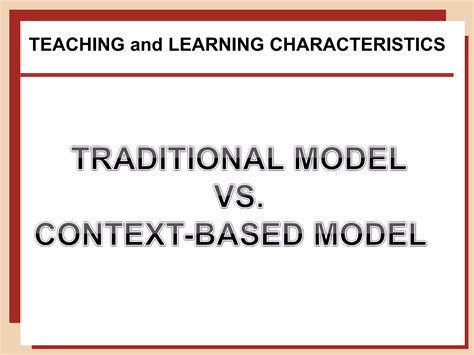 Context Based Learning Ppt