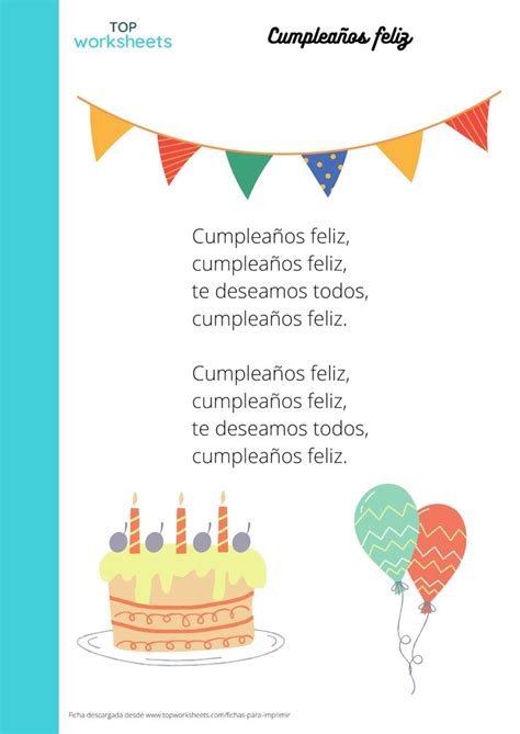 Cumpleaños Feliz Cancion Happy Birthday Cumpleaños Letra Canciones